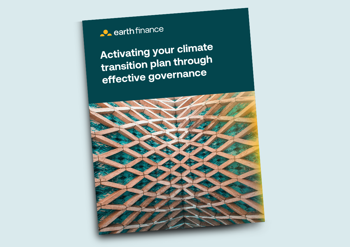 Activate your climate transition plan through effective governance